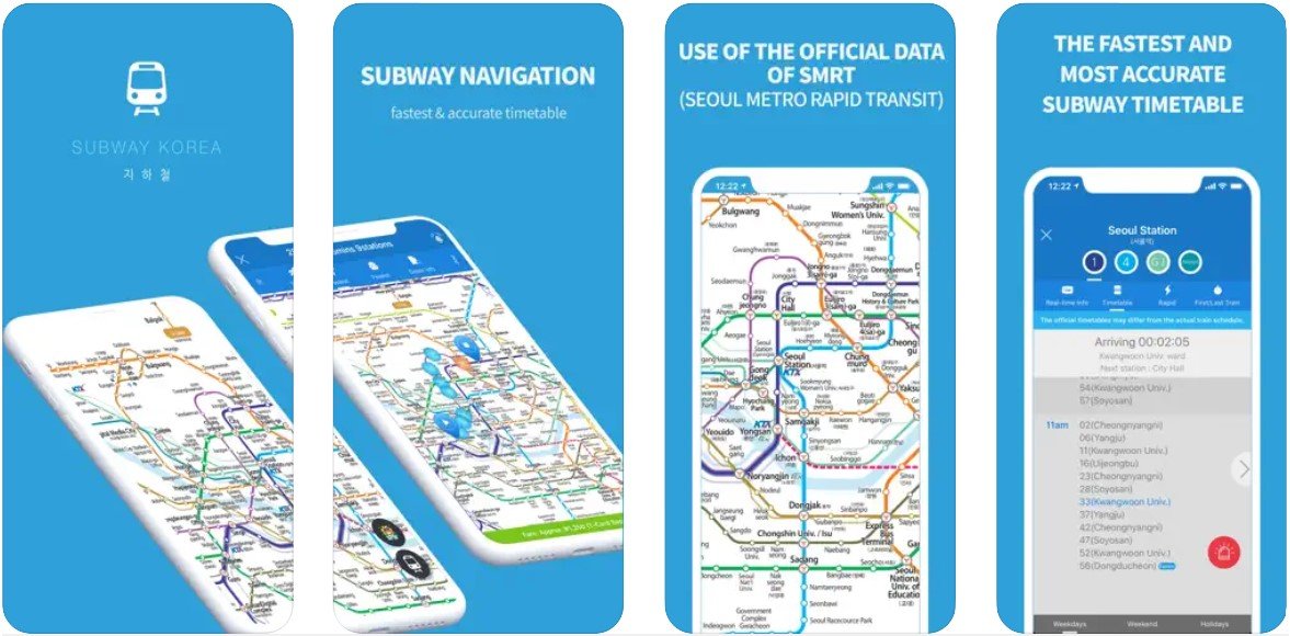 3. Subway Korea for Public Transportation